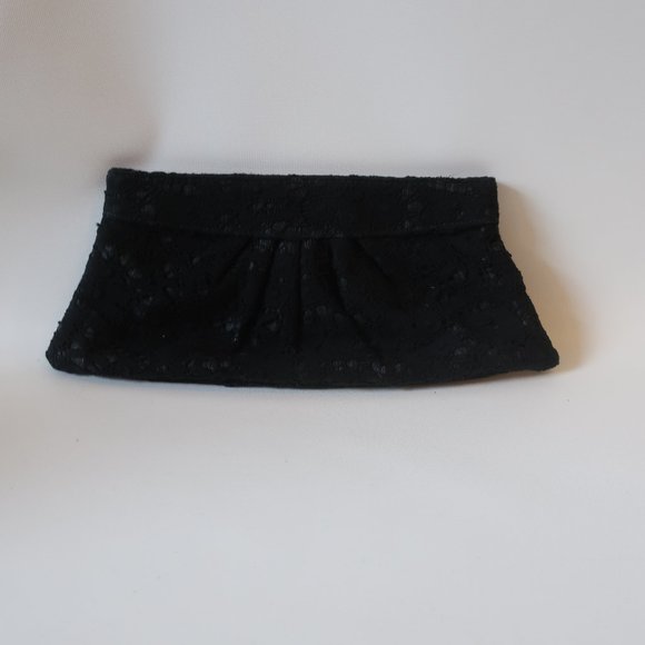 Lauren Merkin | Bags | Womens Lauren Merkin Black Lace Clutch Bag ...